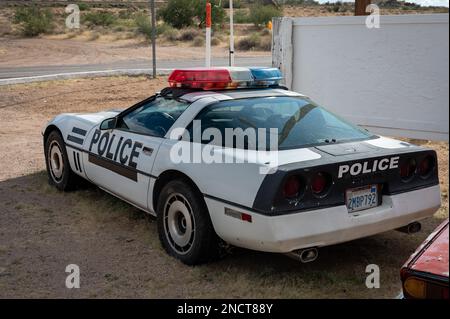An old interceptor highway patrol sports car, it is a Chevrolet ...
