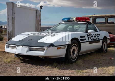 An old interceptor highway patrol sports car, it is a Chevrolet ...