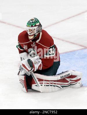 Minnesota Wild goalie Niklas Backstrom (32), of Finland, makes a glove ...