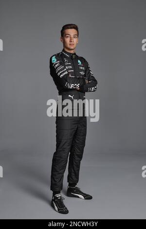 George Russell of Mercedes-AMG F1 Team on track during practice ahead ...