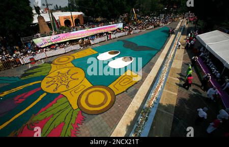 A view from atop a crane of the world's largest 'Enchilada', a ...