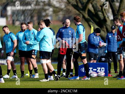 England head coach Steve Borthwick ahead of the Guinness Men's Six Nations match at the Allianz ...