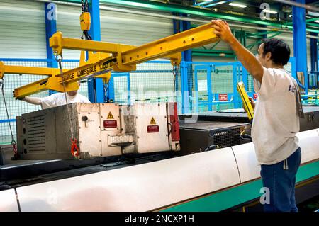 Paris Region, France, RATP Atelier, Men Working in Public Transport ...