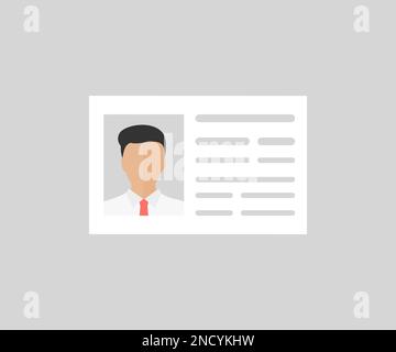Flat design of Personal data information concept. Illustration for ...