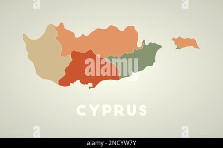 Map of Cyprus - shape and name in one line Stock Vector Image & Art - Alamy