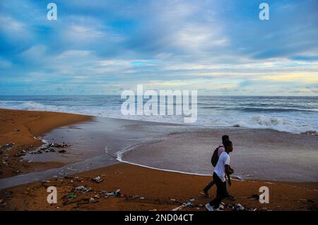 Mamba Point beach is the western most part of the city, a small ...