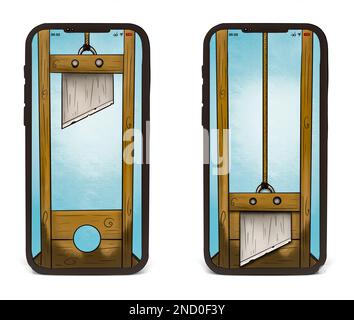 Execution Chopping Block Stock Photo - Alamy