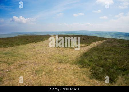 Deserted coast path on Holdstone Down near the Great Hangman, Combe ...