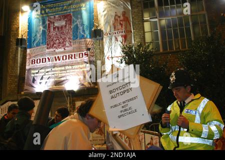 German professor Gunther von Hagens who carries out a public autopsy ...