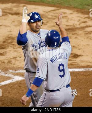 Los Angeles Dodgers Rod Barajas plays in a game against the Florida ...