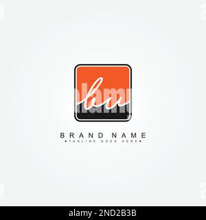 Letter BU Signature Logo Template Vector Stock Vector Image & Art - Alamy