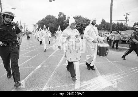 Grand Dragon of Florida’s Ku Klux Klan John Paul Rogers rides atop his ...