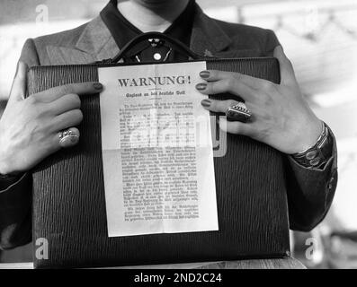 One of the millions of leaflets which were dropped in 1945 on the ...