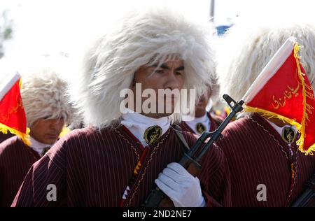 A member of the Iranian Basij militia affiliated to the Revolutionary ...