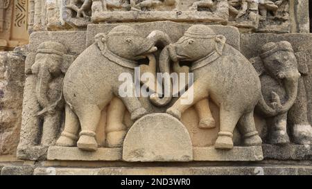 The Sculptures of Elephants on the Lavlakha Temple, Ancient Carvings ...