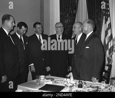 Gov. Strom Thurmond (D-South Carolina) is seen at the Belgian embassy ...