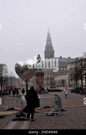 Copenhagen /Denmark/15 February 2023/ View of hojbro plads and ...