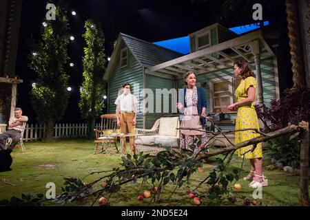 l-r: Bill Pullman (Joe Keller), Jenna Coleman (Ann Deever), Sally Field ...