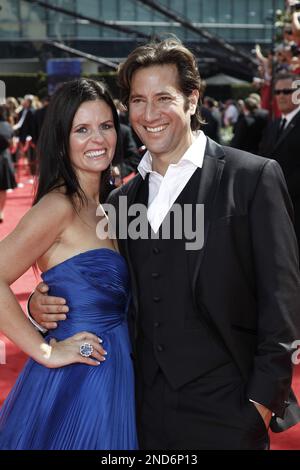 Henry Ian Cusick (R) and Annie Cusick Wood at the FOX's 'The Passage ...