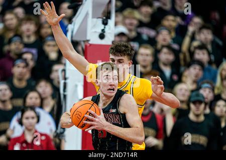 Michigan's Will Tschetter (42) against Wisconsin during the second half ...