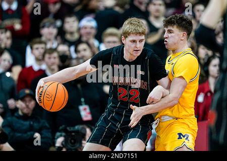 Michigan's Will Tschetter (42) against Wisconsin during the second half ...