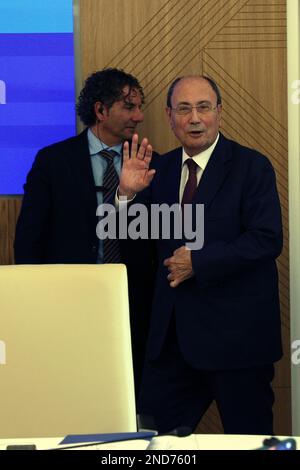 Palermo, Italy. 15th Feb, 2023. in the photo the President of the ...