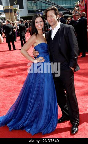 Henry Ian Cusick (R) and Annie Cusick Wood at the FOX's 'The Passage ...