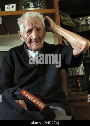 Navajo Code Talkers Lloyd Oliver, left, Bahe Ketchum, second from left ...