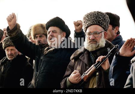 President Dzhokhar Dudayev of the Chechen Republic 1992 Stock Photo - Alamy