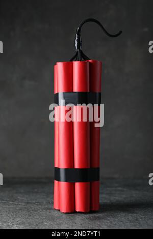 Red explosive dynamite bomb on white background Stock Photo - Alamy