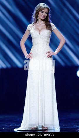 Anna Poslavska (Miss Ukraine) in attendance for Miss Universe ...