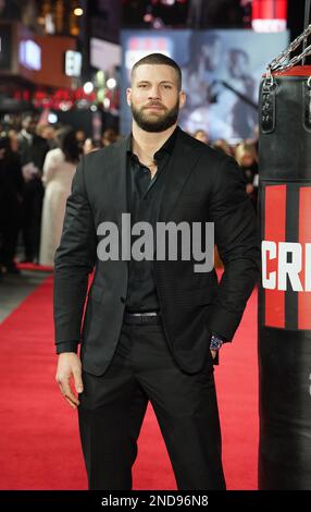 Florian Munteanu at the Creed III European Premiere, on February 15 ...
