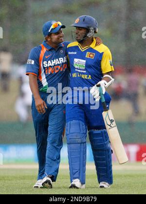 Sri Lankan batsman Chamara Kapugedera plays a shot against India during ...