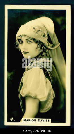 Portrait of Marion Davies - Vintage Cigarette Card 02 Stock Photo - Alamy