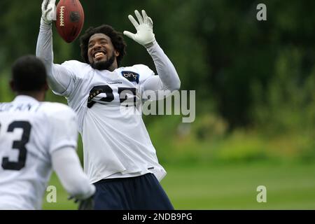 Seattle Seahawks' Jamar Adams in action during a NFL football practice ...