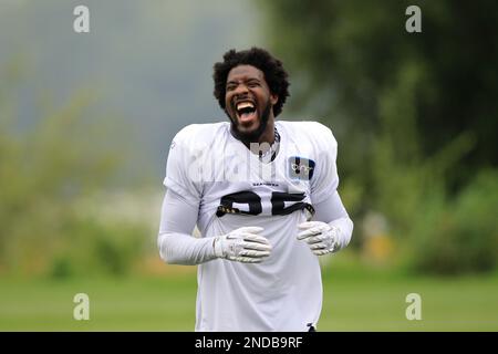 Seattle Seahawks' Jamar Adams in action during a NFL football practice ...