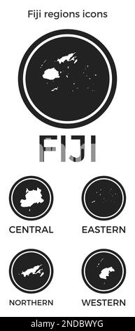 fiji map icon logo vector symbol design Stock Vector Image & Art - Alamy