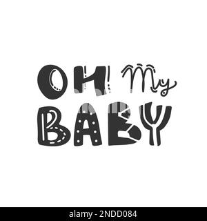 My Baby. Baby shower inscription for babies clothes and nursery ...