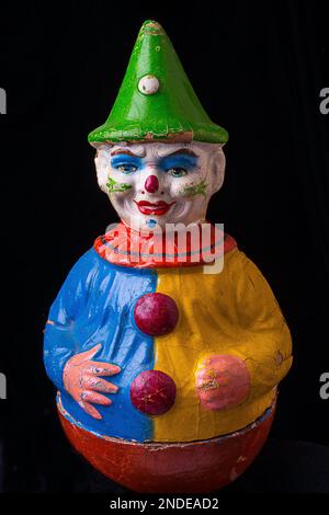 Old clown toy Stock Photo - Alamy