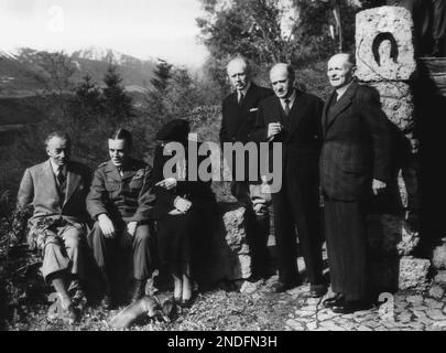 Edouard Deladier after he was released from Itter Castle in the ...