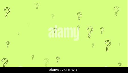 Image of green question marks icons on white background Stock Photo - Alamy