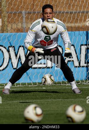 Moeneeb Josephs, goalkeeper of South Africa's national soccer team and ...
