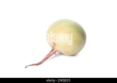 Whole fresh ripe turnip on white background Stock Photo - Alamy