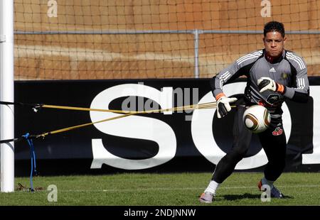 Moeneeb Josephs, goalkeeper of South Africa's national soccer team and ...