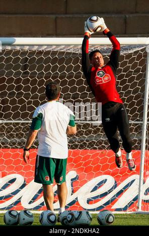 Moeneeb Josephs, goalkeeper of South Africa's national soccer team and ...
