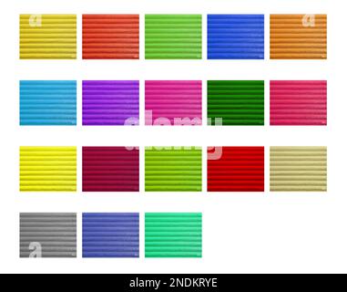 Samples of different wool, collage. Color palette Stock Photo - Alamy