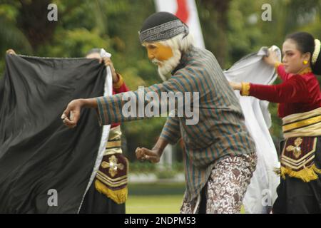 Madiun, Indonesia. 15th Feb, 2023. A number of people performed the ...