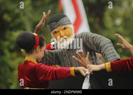 Madiun, Indonesia. 15th Feb, 2023. A number of people performed the ...