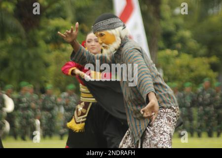 Madiun, Indonesia. 15th Feb, 2023. A number of people performed the ...