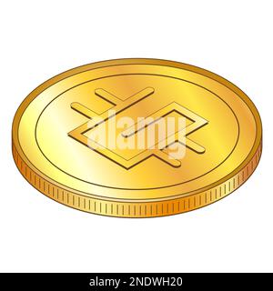 Stepn GMT token symbol cryptocurrency logo in circle, coin icon ...